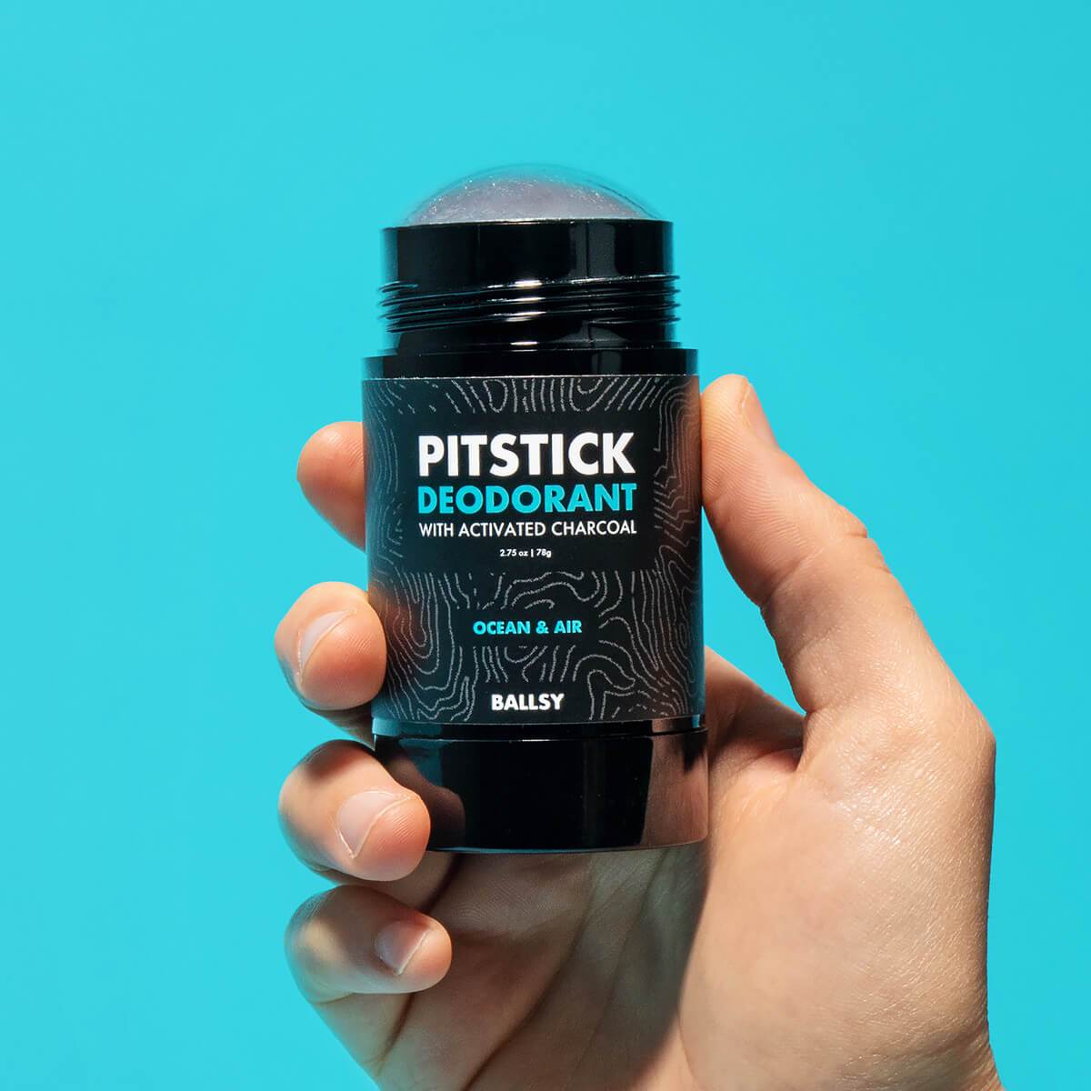 Ballsy Pitstick Activated Charcoal Natural Deodorant – The Modern Gentleman